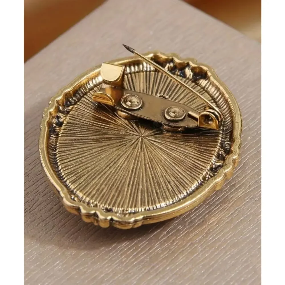 & Other Stories | Jewelry | Brooch Pink Cameo Scarf Clasp Featuring ...